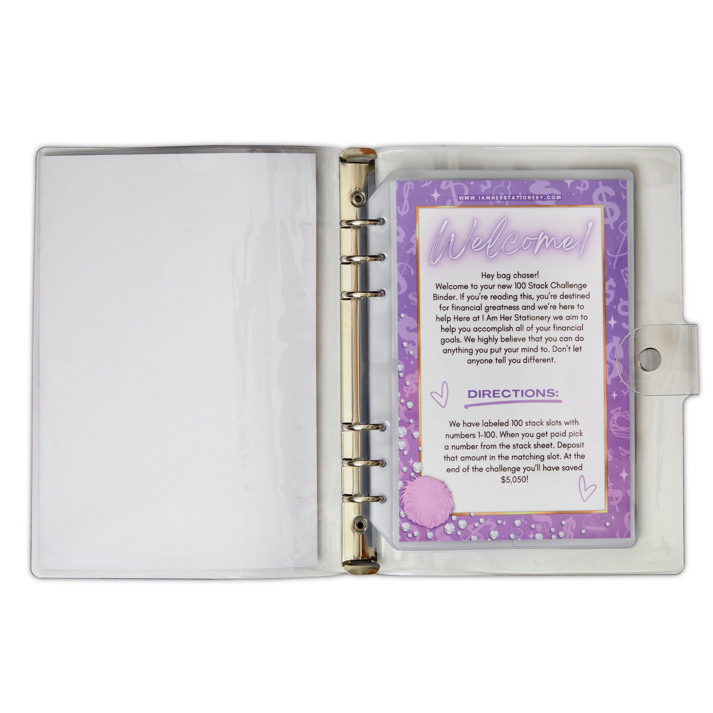 In Her Bag - $5,050 Challenge Binder – I Am Her Stationery LLC