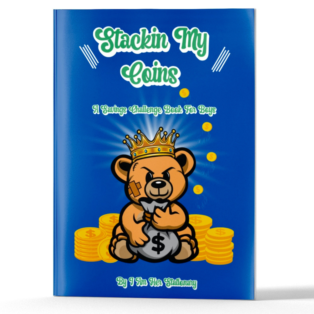 Stacking My Coins - A Mini Savings Challenge Book For Boys – I Am Her ...